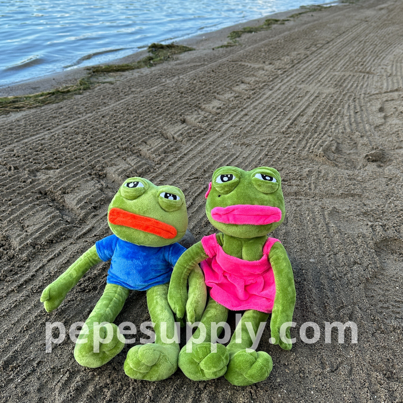 Pepe Plush - The Ultimate Sad Frog Toy Doll (17.7 Inch, Ultra Soft ...