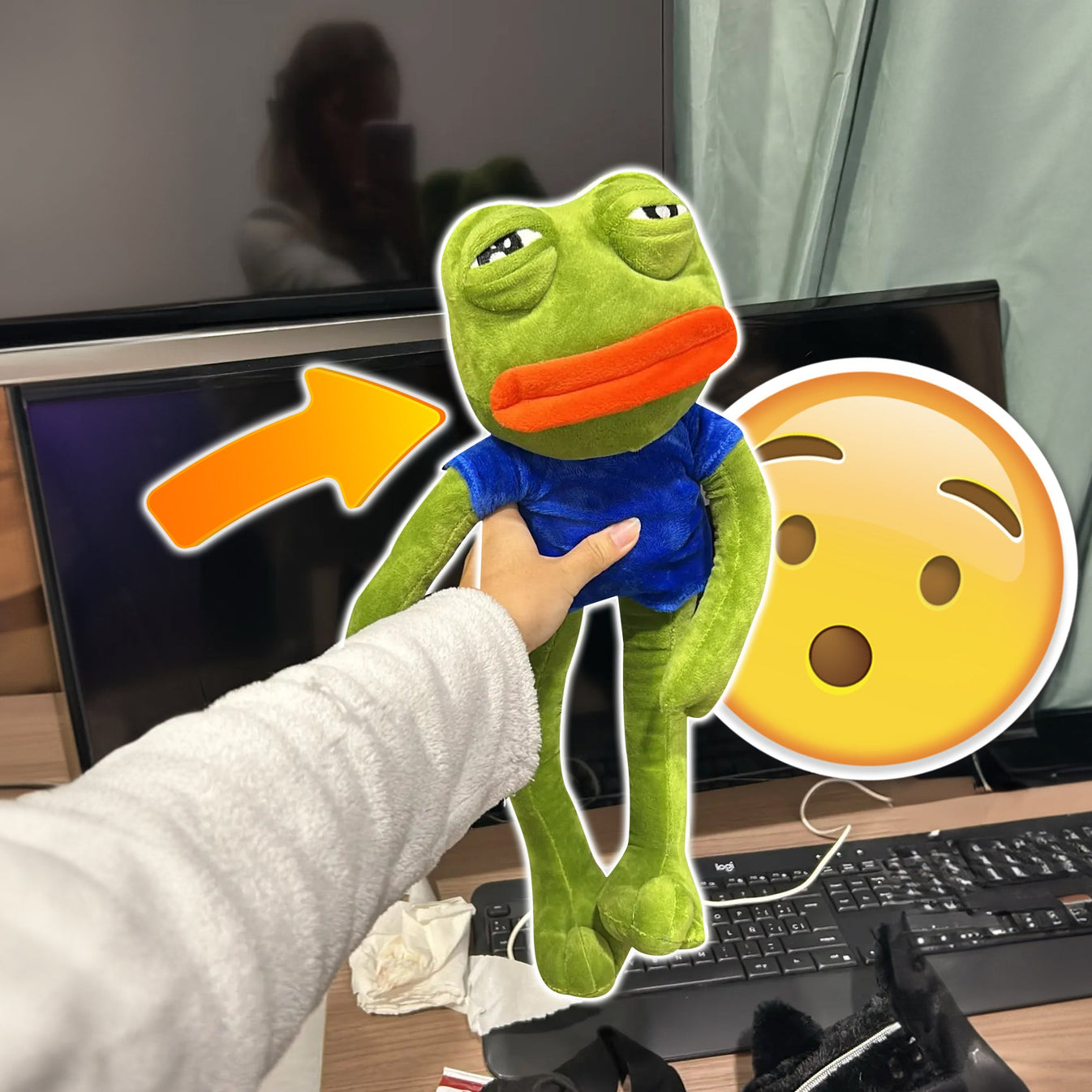 Pepe Plush - The Ultimate Sad Frog Toy Doll (17.7 Inch, Ultra Soft) – Pepe Supply